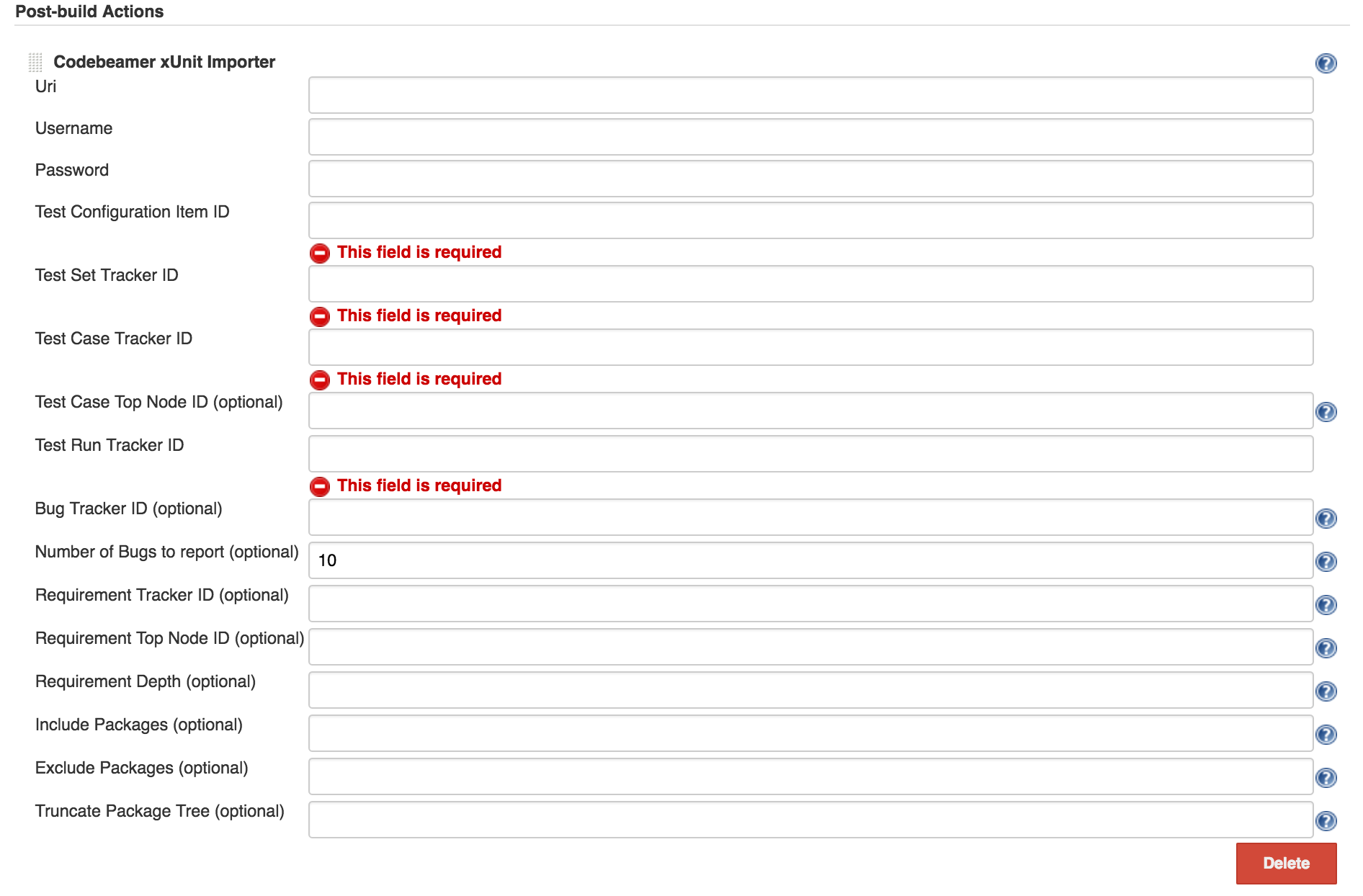 xUnit Importer and Code Coverage Plugin